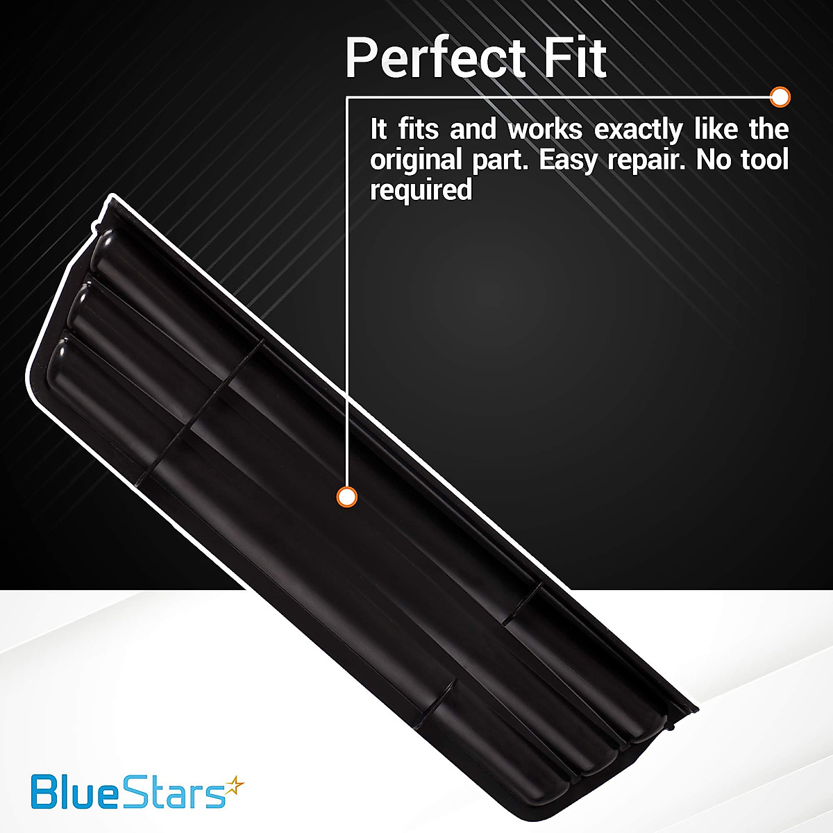 BlueStars 2206670B Refrigerator Dispenser Grille - Compatible with Whirlpool & Kenmore Models - Replaces WP2206670B W10171993 W10189532 WP2206670BVP