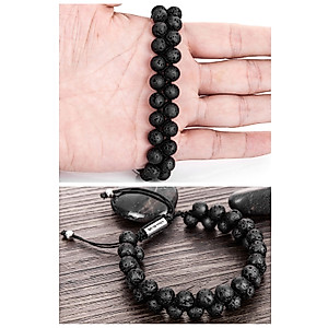 murtoo Bead Chakra Bracelets for Men and Women, Double-layered Healing Yoga Crystals Beaded Bracelet, Natural Stone Mens Bracelet for Meditation, Relax Anxiety