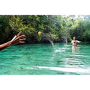 Waboba Original Water Bouncing Ball - Water-Proof Beach Toys, Pool Games for Kids (Green Technicolor)