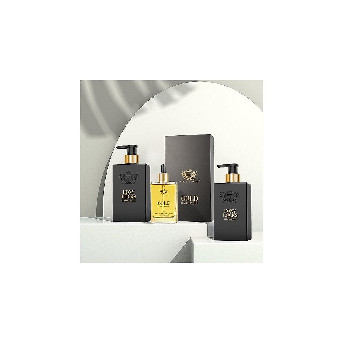 Foxy Locks Luxury Shampoo & Conditioner with Argan Oil - Nourish & Restore Duo