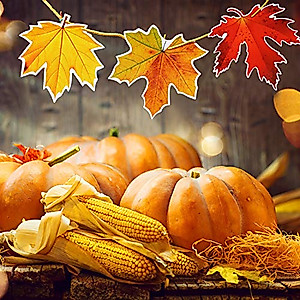 Fall Bulletin Board Decorations Fall Cutouts for Classroom Leaves Cutouts Artificial Fall Leaves with Glue Point Dots for School Thanksgiving Party Decoration, 5.9 x 5.9 Inch (45 Pieces)