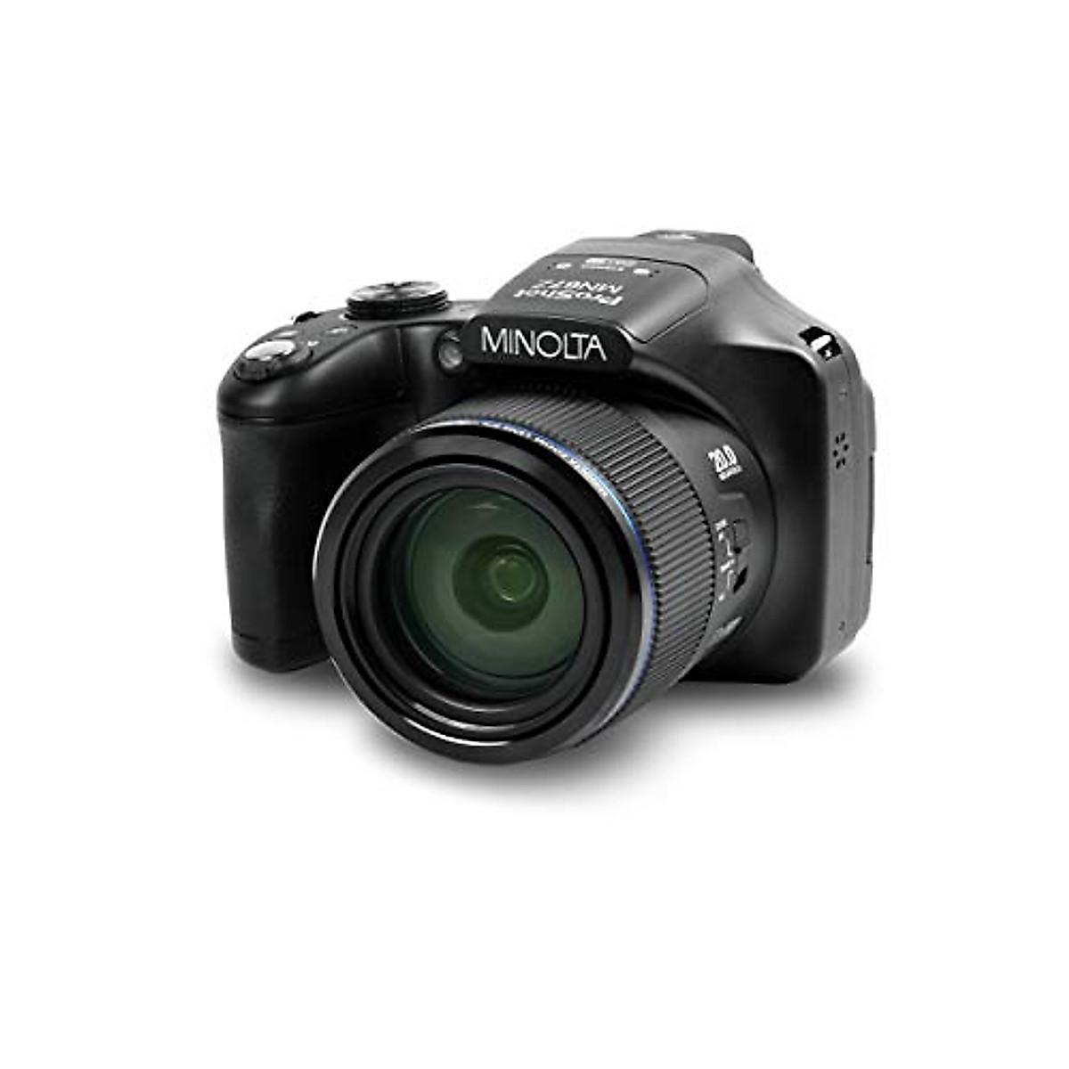 Minolta Pro Shot 20 Mega Pixel HD Digital Camera with 67X Optical Zoom, Full 1080P HD Video & 16GB SD Card, Black