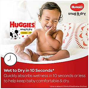 Huggies Snug & Dry Baby Diapers, Size 3, 34 Ct