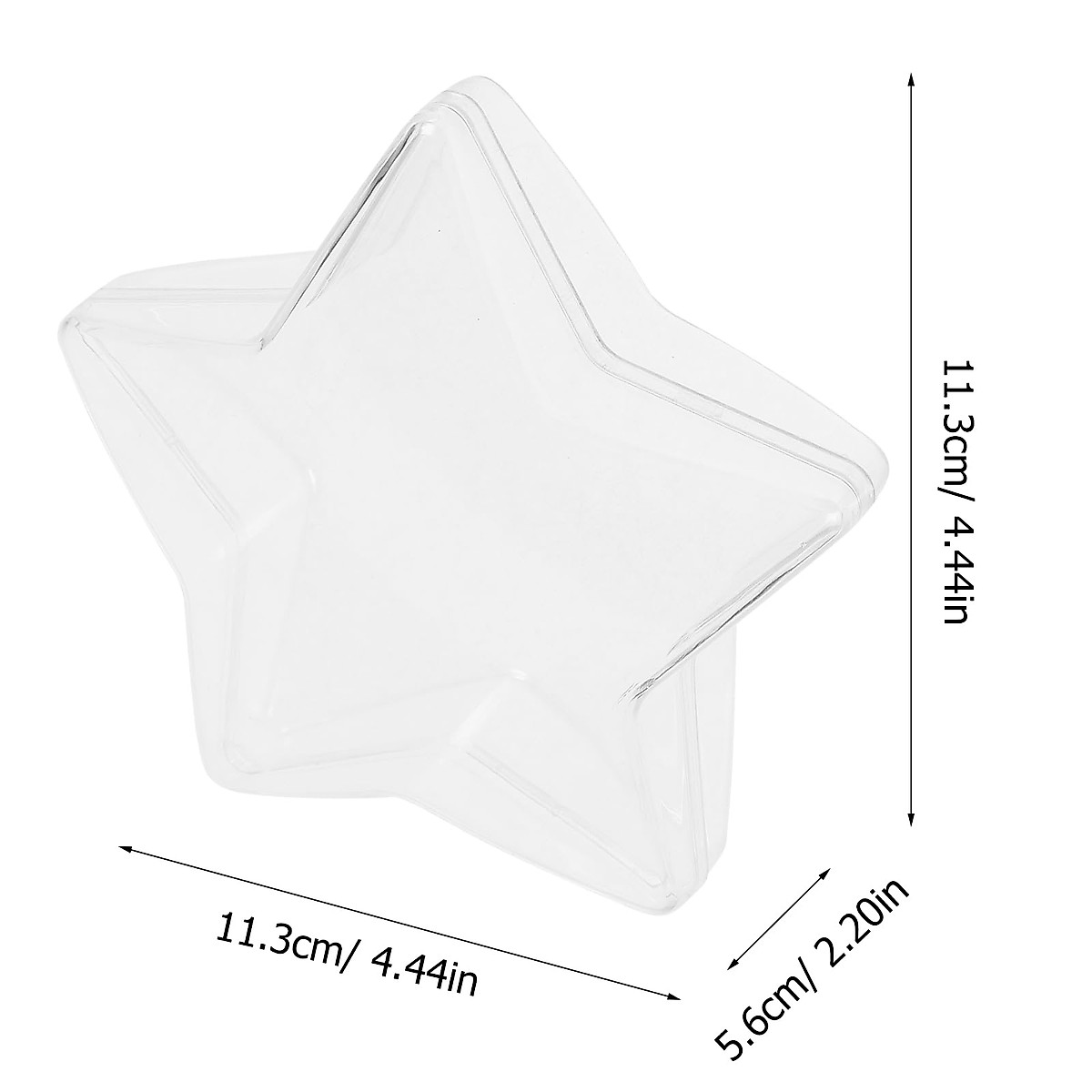 Cabilock Five Pointed Star Shaped Storage Box Manicure Sorting Box Desktop Organizer Bead Organizer Craft Storage Container