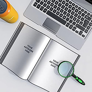 10X Shatterproof Magnifying Glass 10X Large Handheld Magnifying Glass for Seniors Kids 75mm Magnifying Lens with Non-Slip Rubber Handle Magnifier Glass for Reading Science Insect Hobby Observation