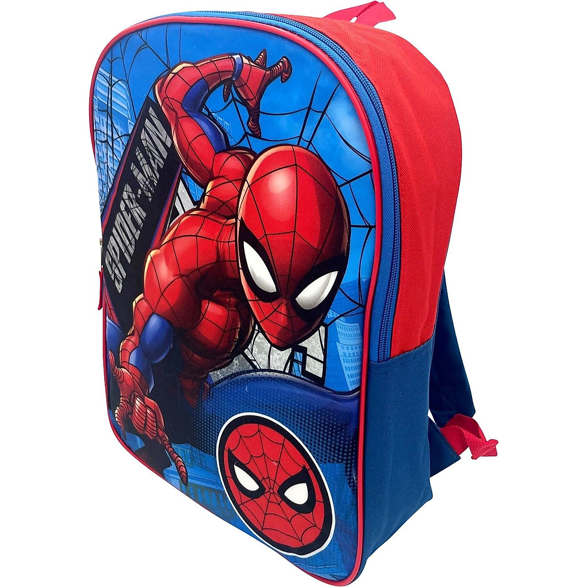 Marvel Spiderman 15" School Bag Backpack (Red-Blue)