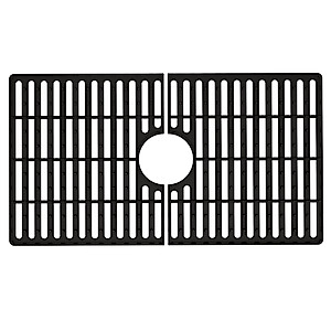 VIGO 27 in. x 15 in. Silicone Bottom Grid for Single Bowl Kitchen Sink in Matte Black - VGSG3018MB