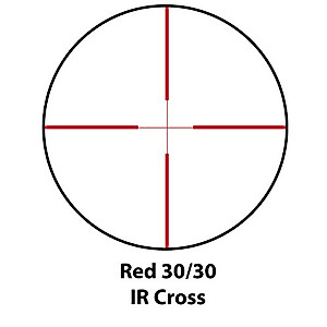 BARSKA 30/30 Crosshair Reticle Rifle Scope for .22 Plinking & Rimfire Rifles - Optimal Precision with Rings for Shooting, Hunting, Target Practice