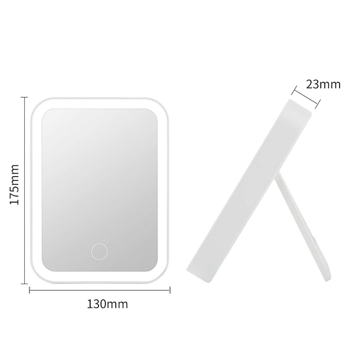 FQYYDD Illuminated Makeup Mirror Led Make-Up Mirror Lighting Adjusts The Light Touch Screen