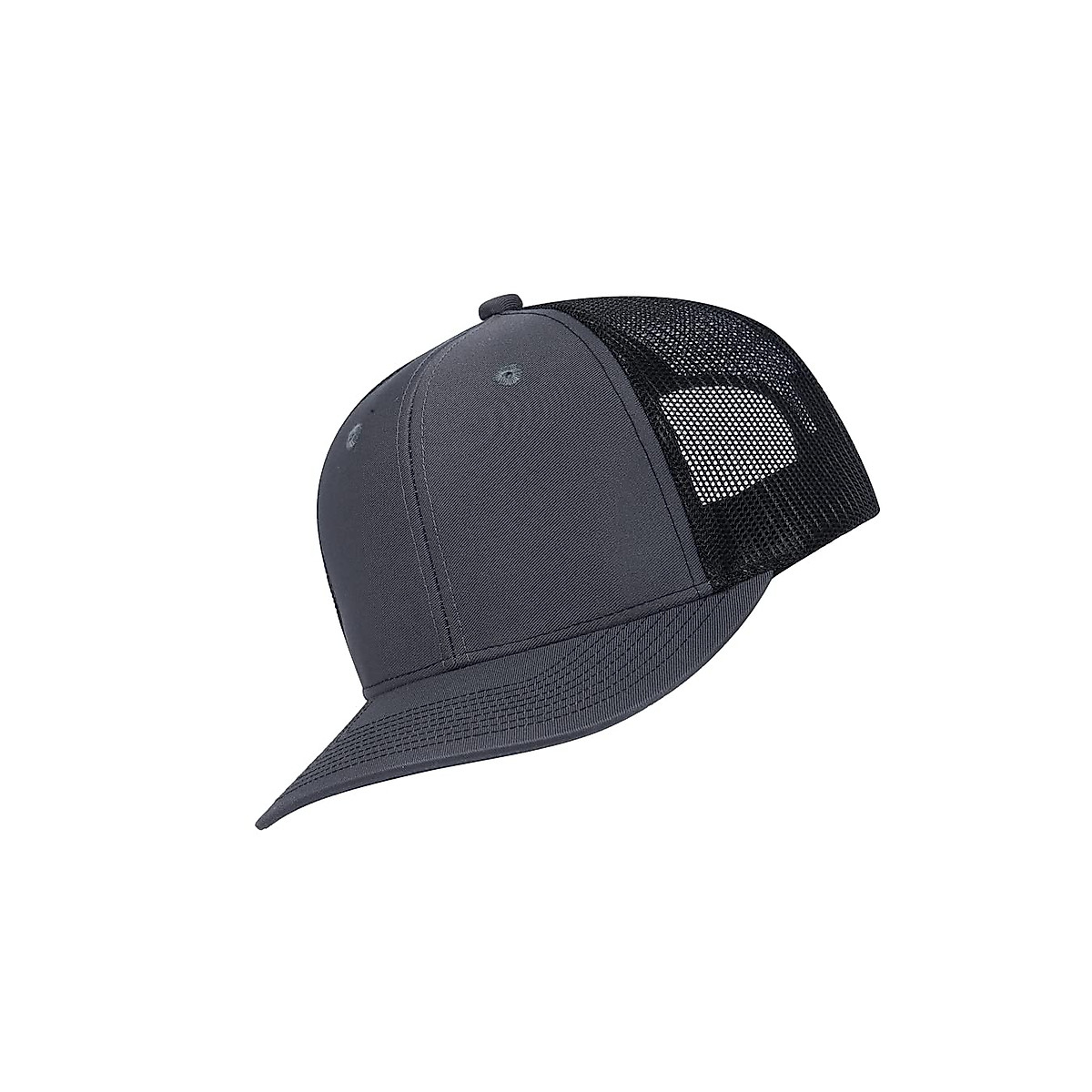 112 Trucker Cap Custom Personalized Embroider Logo/Text Dad Baseball Hats for Men & Women Strap Closure for Grandpa Gifts Daryk-Grey-Black