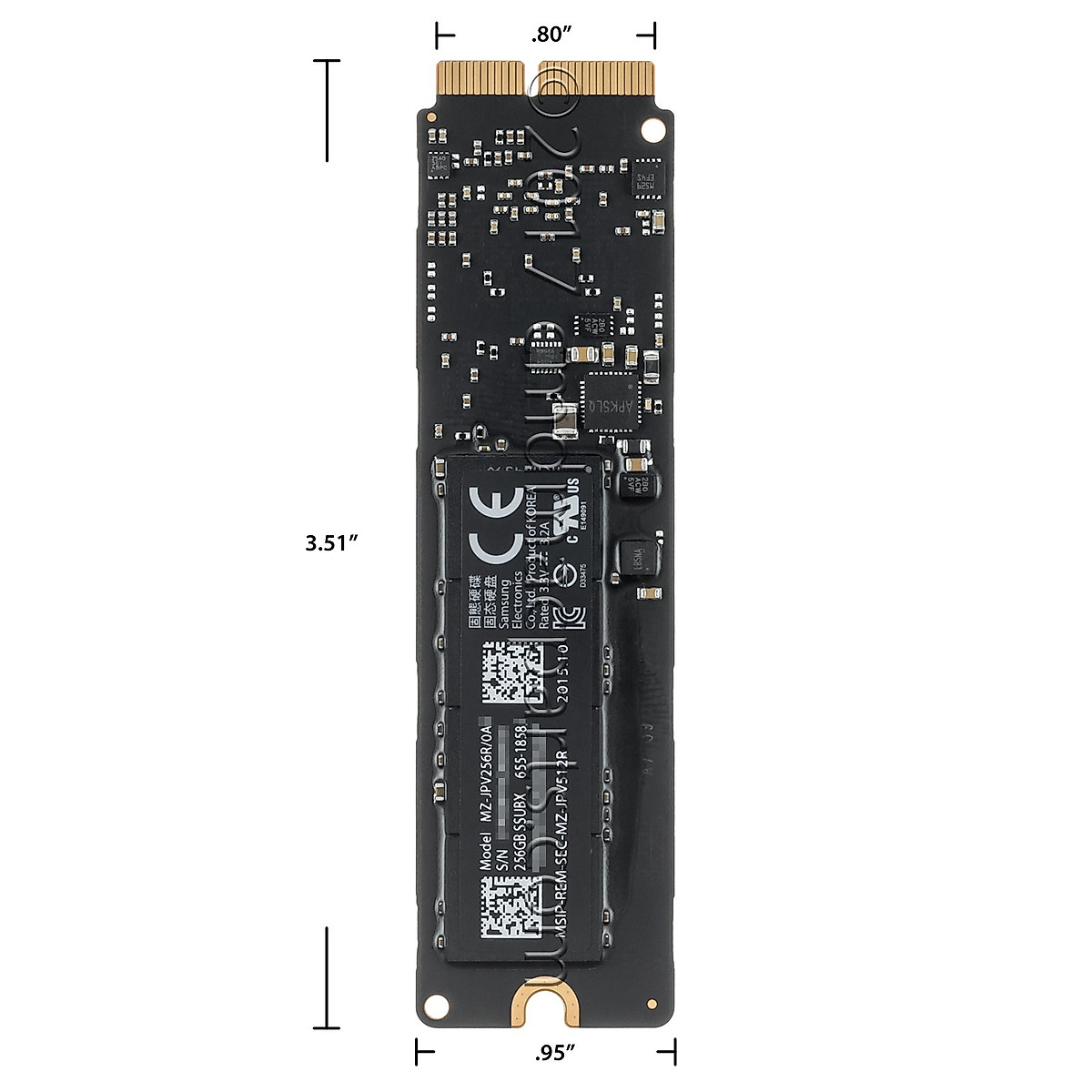 Odyson - 256GB SSD Replacement for Apple MacBook Pro 13" Retina A1502 (Early 2015), 15" A1398 (Mid 2015)