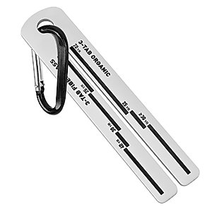 4/09 Shingle Gauge, Measuring Tool for Roof Shingle, Shingle Gauge with Carabiner Roofing Tools and Equipment for Measuring and Analyzeing the Thickness of Roof Tiles