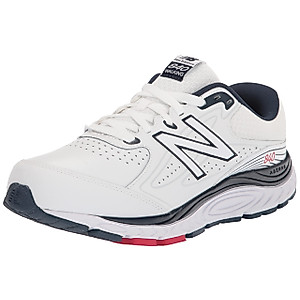 New Balance mens 840 V3 Walking Shoe, White/Natural Indigo, 10.5 US