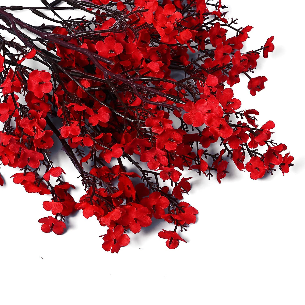 Blue Flowers 6 Bundle Babys Breath Artificial Flowers for Decoration Babies Breath Bouquets Fake Flowers Silk Flowers Gypsophila for Christmas Centerpiece Arrangement Home Wedding Party Garden Decor