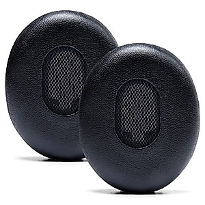 WC Wicked Cushions Replacement Ear Cushions for Bose QuietComfort 3 - Extra Durable Leather, Softer Memory Foam, Added Thickness - Compatible with Bose QC3 ON-Ear Headphones | Black