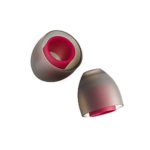 SpinFit CP155 for Wide and Long IEM Nozzle - S - Patented Silicone Eartips for Replacement (2 Pairs) (for Nozzle Diameter from 6-7mm)