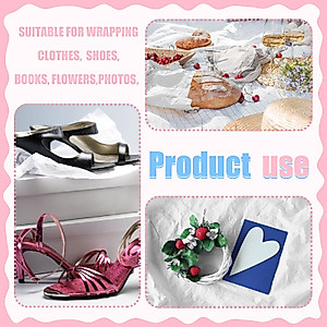 RYKOMO 100 Sheets 15 x 20 Inch Acid Free Tissue Paper for Storage, Unbuffered No Acid Paper White Tissue Paper Large Wrapping Paper Bulk for Preserving Clothing Storage Gift Present Bag Wrap