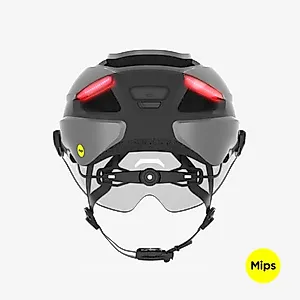 Lumos Ultra E-Bike Smart Helmet | NTA 8667 Certified | Front & Rear LED Lights | Retractable Face Shield | App Controlled | EBike, Scooter, Cycling, Bicycle | Adults, Men Women