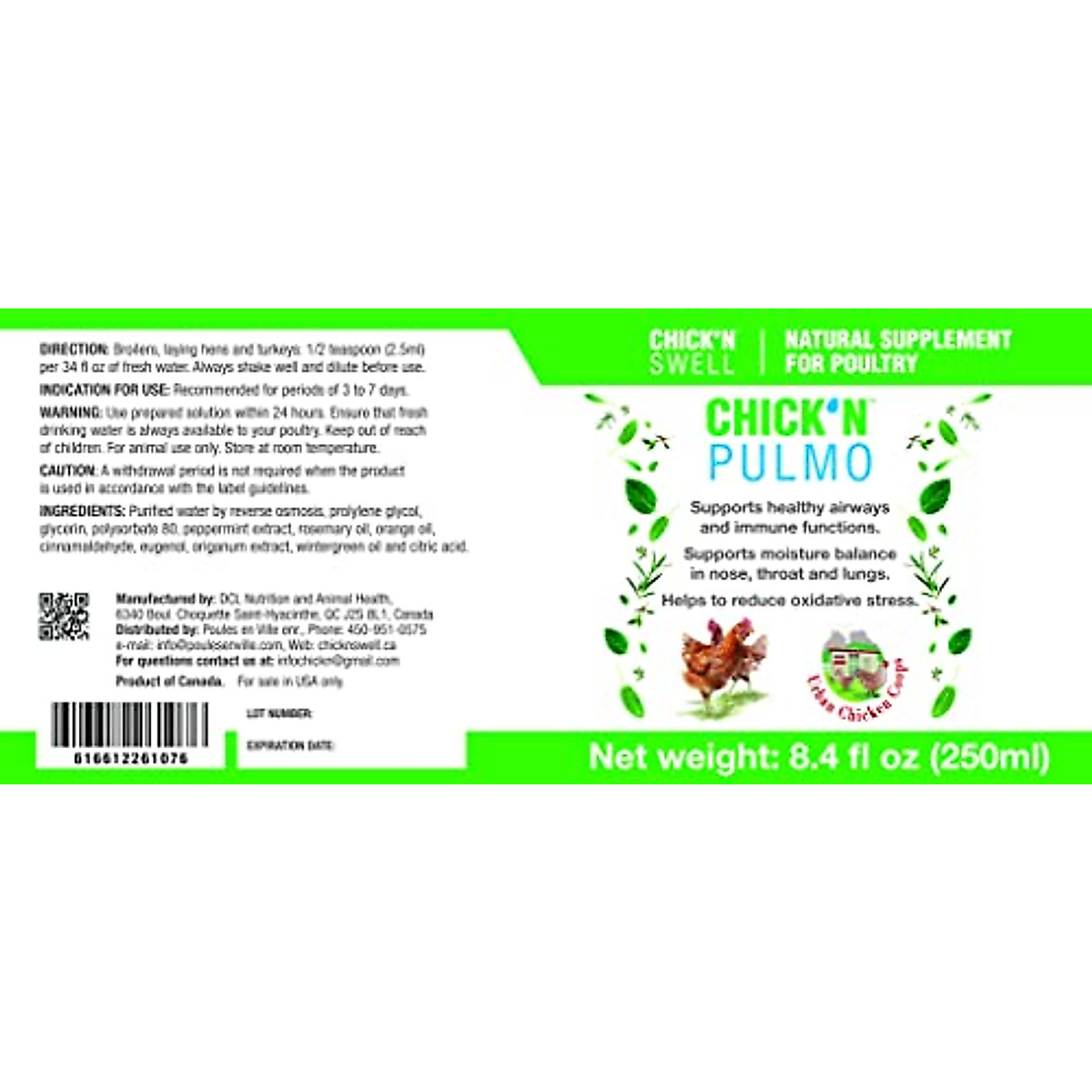 Chick'n Pulmo for Respiratory Support