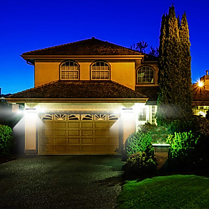 Utech 4 Sides 136 High Bright Solar LED Lights, Solar Powered Motion Sensor Light Control Sensor Lamp Waterproof & Wire Free Wall Lights for Outside Doors,Garden,Pathway,Garage,Step and Backyard Light