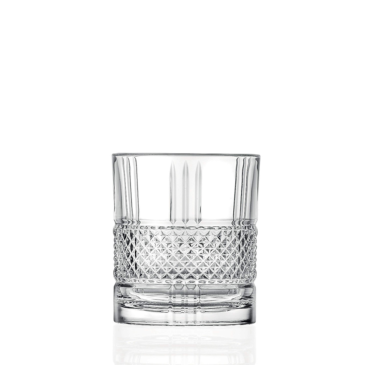 Barski Tumbler Glass - Double Old Fashioned - Set of 6 Glasses - Designed DOF tumblers - For Whiskey - Bourbon - Water - Beverage - Drinking Glasses - 12 oz. - Crystal - Made in Europe