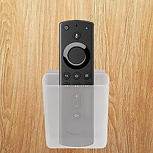 [2 Pack] Universal Remote Control Holder 7x6x3cm, Wall Mount Media Organizer - Pinowu Self-Adhesive Storage Box, Office Supply Accessories
