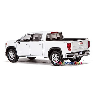 2019 GMC Sierra 1500 SLT Crew Cab 4x4 Pickup Truck with Sunroof White Timeless Legends Series 1/24-1/27 Diecast Model Car by Motormax"""