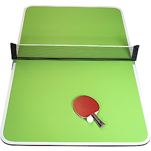 Butterfly Family Mini Ping Pong Table | 1 Piece Portable Ping Pong Table for Tailgating Games | 2ft Height | Great Ping Pong Table for Families | Adjust Angles for Slower Play