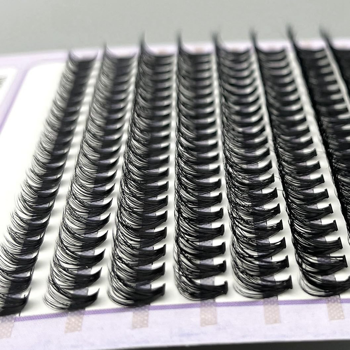 Mikiwi Cluster Lashes 280pcs 40D-0.07D-9-16mm Mix DIY Eyelash Extension D Curl Long Individual Lashes Mixed Tray Faux Mink Lash Clusters Extensions