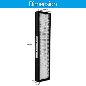 True HEPA E Size Replacement Filter,Compatible with Idylis FIL-GG-125 & IAP-GG-125,AC5250PT Replacement Filters Fit for Germ Guardian Air Purifier FLT5000 AC5000 Series Filter C,2 HEPA+2 Pre-filters