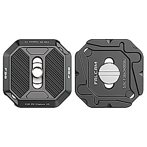 ULANZI FALCAM F38 Camera Quick Release Plate Compatible with PD Capture Camera Clip V3, 38mm Standard Mounting Adapter w 1/4" Screw, Fits for Sony Canon Monopod DSLR Slider (Top Plate Only)
