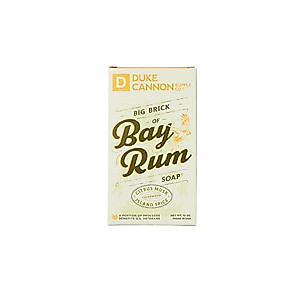 Duke Cannon Supply Co. Big Brick of Bay Rum Soap, 10 oz - Superior Grade Men's Soap with Aromatic Summer Scent of Citrus Musk, Cedarwood and Island Spice