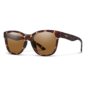 SMITH Caper Lifestyle Sunglasses - Matte Tortoise | Chromapop Polarized Brown