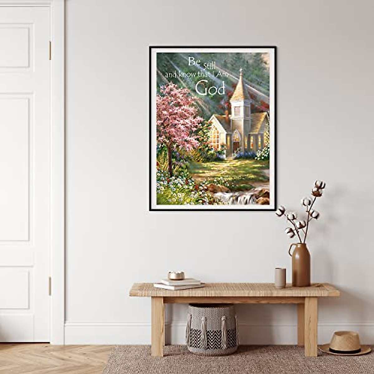 Jesus Cross Stitch Kits for Adults - Stamped Crossstitching Kits Preprinted 11 Count Cross-Stitch Kit for Beginner, 11CT Prestamped Easy Pattern Needlepoint Kits Crafts for Decor 11.8x15.7inch