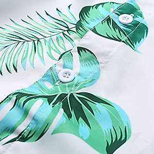 DUOWEI Long Suit Jacket for Men Men Spring Summer Suit Casual Beach Tropical Casual Button Down Short Men Costume Tuxedo Green