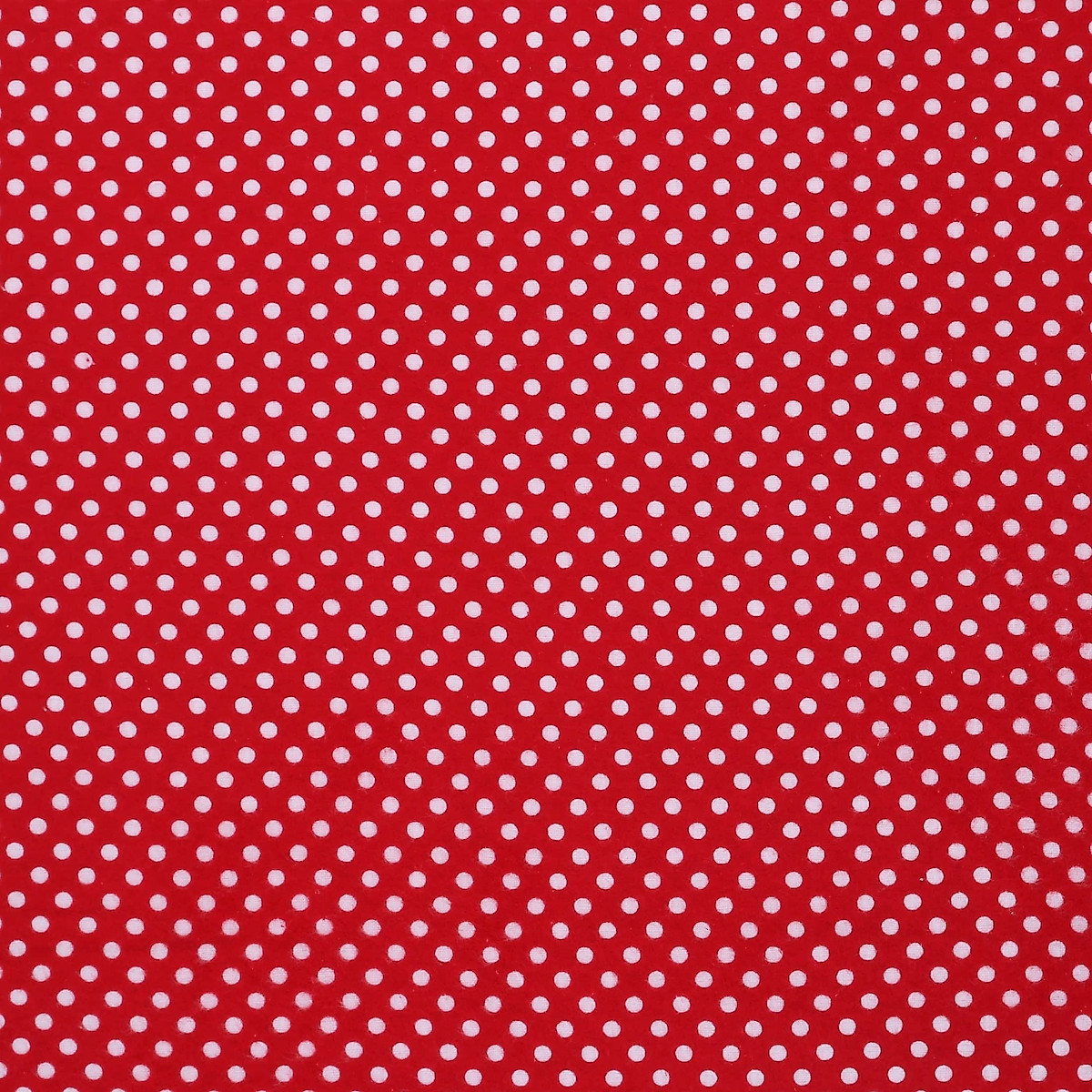 Mook Fabrics Flannel PRT Polka Dot, Red/White Cut by The Yard