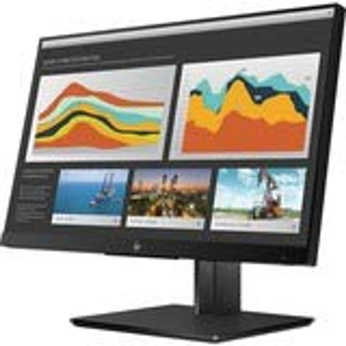 HP 21.5-Inch Screen LED-lit Monitor Space Silver/Black Pearl Chin/Die-Cast Aluminum Base with Black Pearl Paint (1JS05A8#ABA)