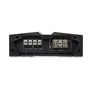 Power Acoustik OD1-5000D Car Amplifier - Overdrive Series 5000 Watts Max, 1 Ohm Stable Monoblock Amplifier, Car Stereo Mosfet Power Supply Class D Car Audio Subwoofer Amp, 0g Block