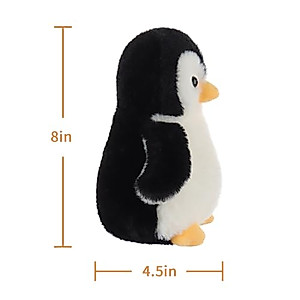 Apricot Lamb Antarctic Toys Plush Black Penguin Stuffed Animal Soft Cuddly Perfect for Child (Black Penguin ，8 Inches)