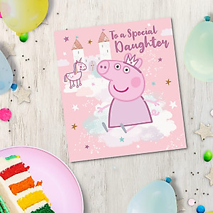 Danilo Promotions LTD Daughter Birthday Card, Peppa Pig Daughter Birthday Card, Daughter Birthday Card Peppa Pig, Happy Birthday Card Daughter