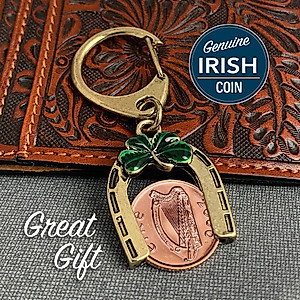 American Coin Treasures Horseshoe Lotto Scratcher, Irish Penny Coin Keychain