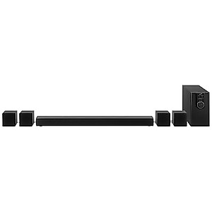 iLive 5.1 Home Theater System with Bluetooth, 6 Surround Speakers, Wall Mountable, Includes Remote, Black (IHTB159B)