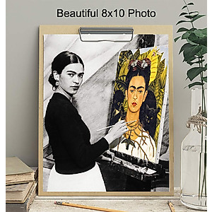 Art - Poster - 8x10 Mexican Wall Art - Wall Decor - Paintings, Print, Portrait, Photo, Wall Art, Self Portrait - Gifts for Artists - 8x10 Photo Print Unframed