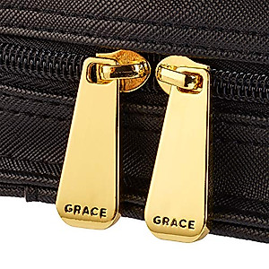 Blessed Purse Style Bible Cover for Women Black Faux Leather, Black Medium