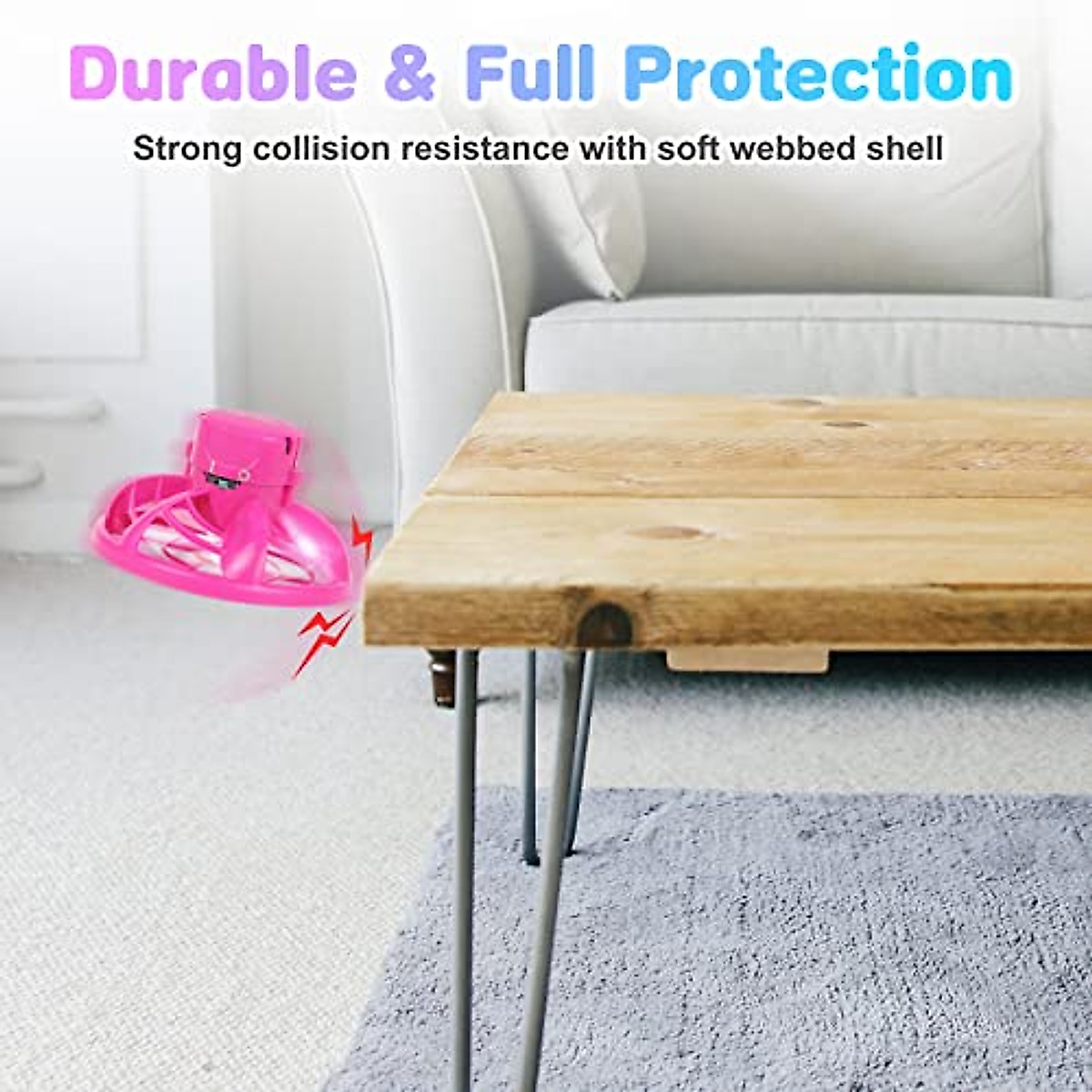 CheerWing Mini Drone for Kids, One Key RC Watch Control Small UFO Flying Toys with LED Night Lights Easy to Operate for Beginners Boys Girls Pink