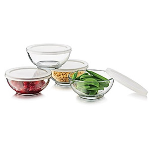 Libbey 8 Piece Selene Bowl Set, Clear