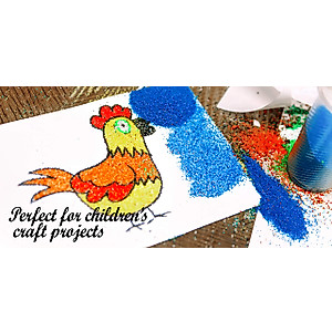 12 Colored Sand for Sand Art, Color Sand Plus 3 Small Plastic Funnels Included for Craft Sand Projects