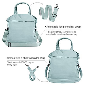 ODODOS 19L Multi Hobo Bags 2.0 with 2 Straps for Women, Totes Handbags, Crossbody Shoulder Bags, Chambray