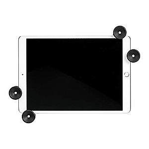 Amazon Basics Adjustable Tablet/iPad Mount Holder for Microphone and Music Stand, Black