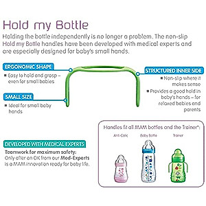 MAM Hold My Bottle Handles Blue 2 per Pack